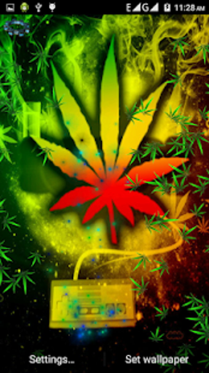 Rasta Weed Background