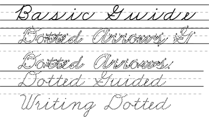 Dotted Cursive Writing Font Free - Infoupdate.org