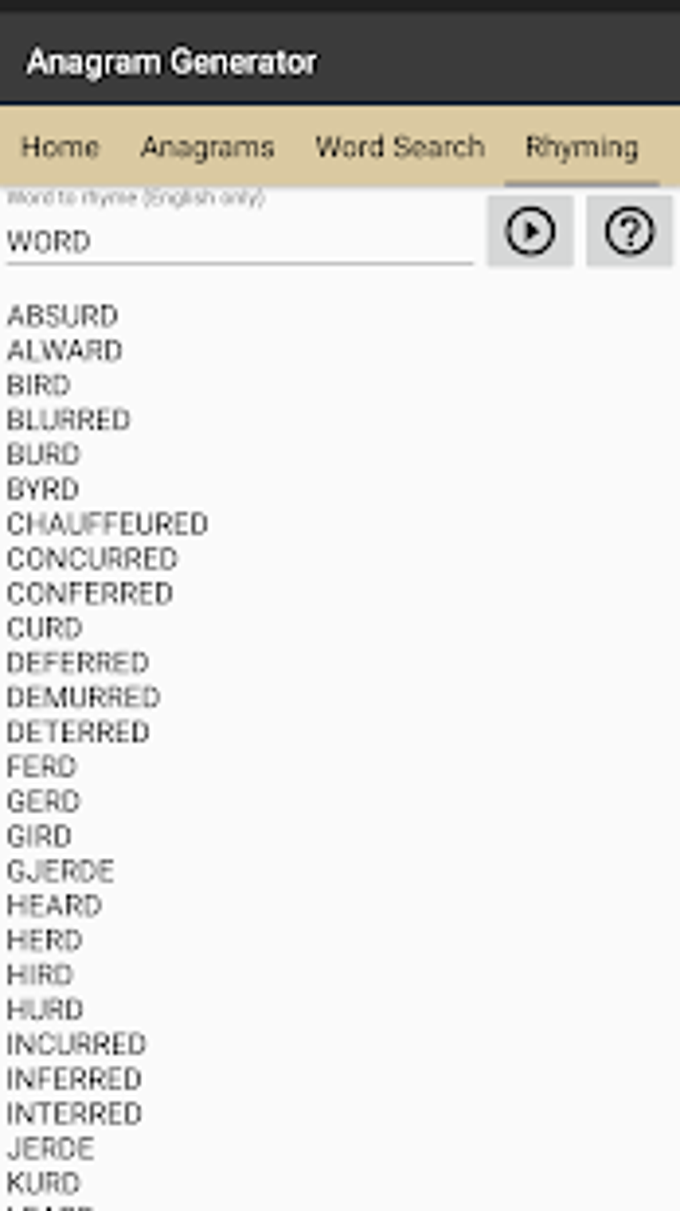 Anagram Generator Daily Anagram App On Amazon Appstore