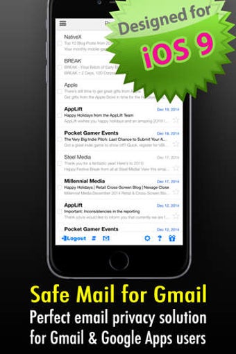 Safe Mail for Gmail : secure and easy email mobile app with Touch ID to ...