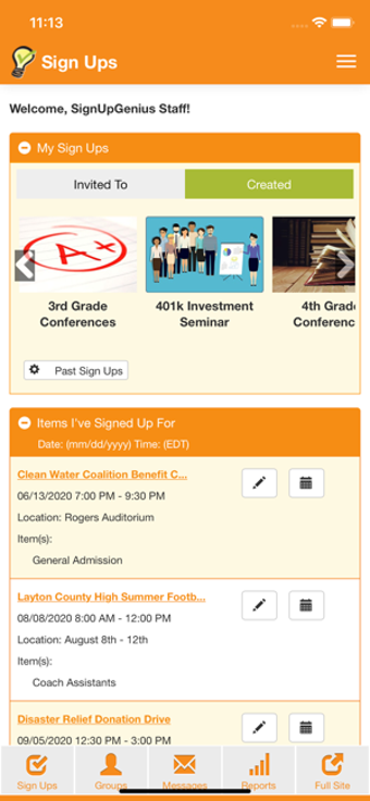 SignUpGenius for iOS - Free download and software reviews - CNET Download
